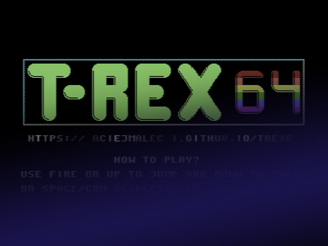 Nowa Polska Gra T-REX 64 – C64Portal.pl